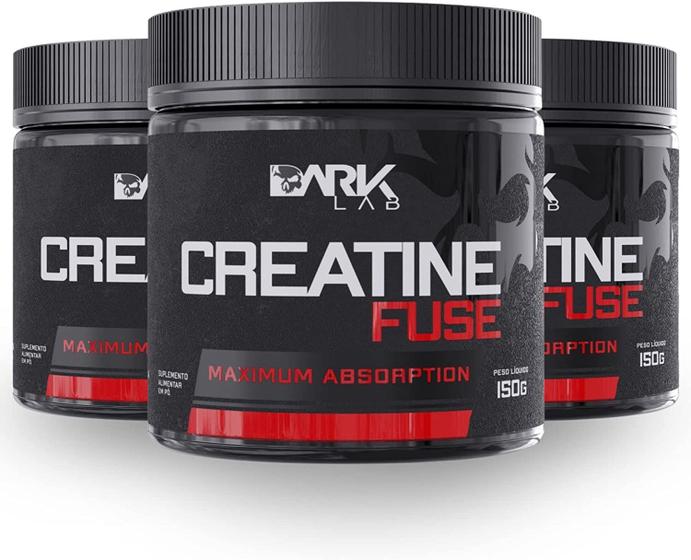 3x Creatina 100% Pura 150g Monohidratada Dark Lab - Creatina - Magazine Luiza