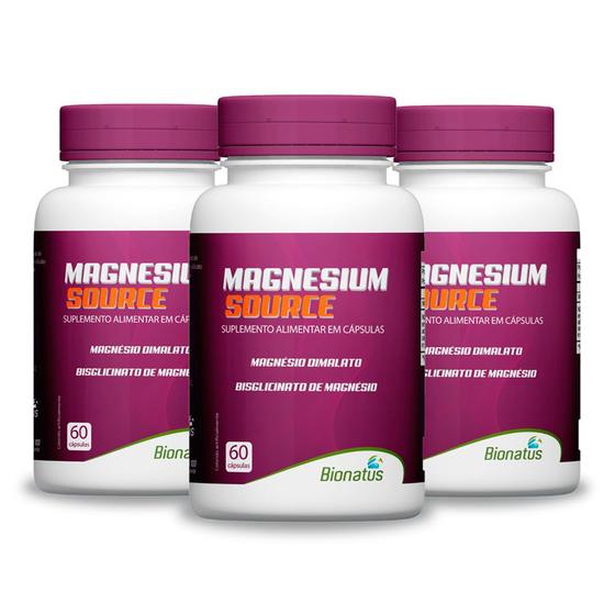 3x magnesium source magnesio puro 900mg 60caps bionatus - Cloreto de ...
