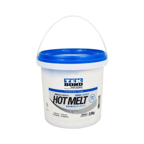 4 baldes - COLA GRANULADA HOTMELT TEKBOND BRANCA 2,5KG - Cola Branca ...