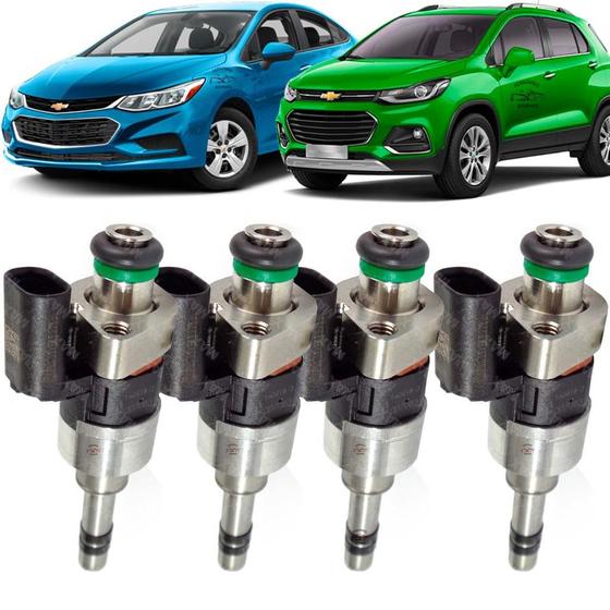 4 Bico Injetor Gm Tracker Cruze 1.4 16v Turbo 2017 2018 2019 original ...
