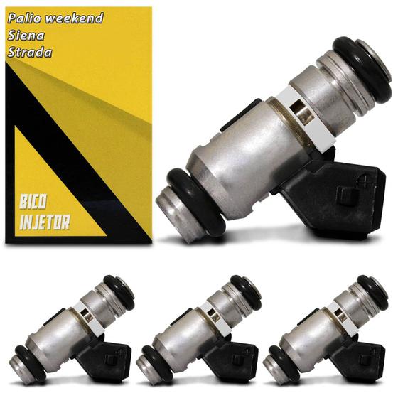 4 Bico Injetor Multiponto Fiat Palio Siena Strada Weekend 97 a 00 1.6 ...