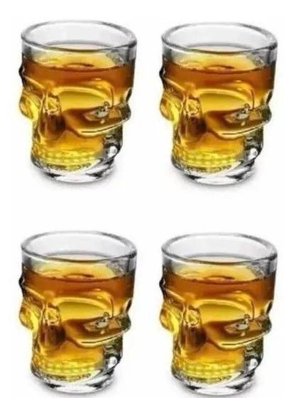 4 copos copinho de shot formato de caveira bar bebida drink - GIFTS ...