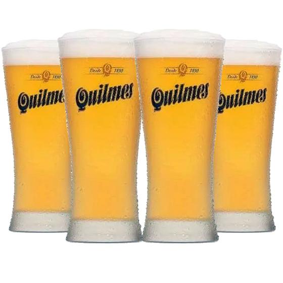4 Copos Para Cerveja E Chopp Quilmes - 354ml - Ambev Oficial ...