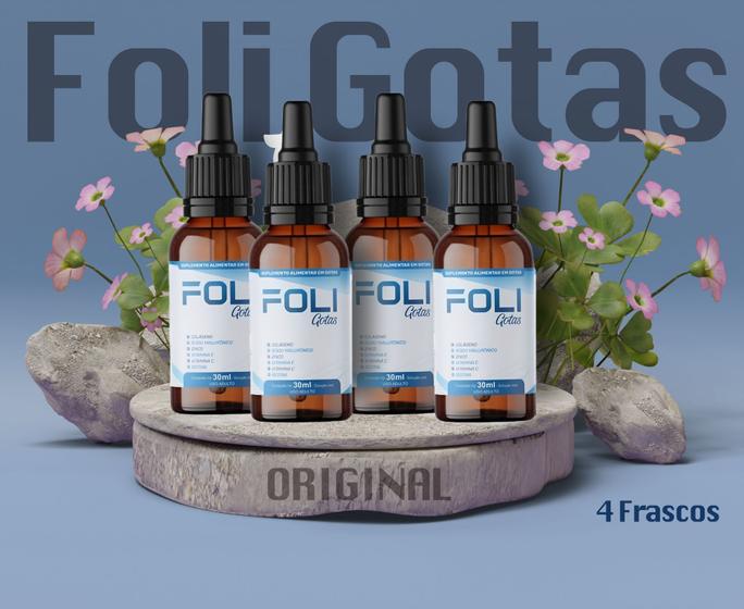4 Frascos Foli Gotas Potente Oficial - G4 - Fitoterápicos - Magazine Luiza