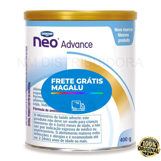 4 Latas Fórmula Infantil Neo Advance Original 400g - Danone - Fórmula ...