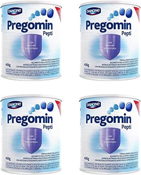 4 Latas - Pregomin Pepti 400g - Danone - Fórmula Infantil - Magazine Luiza