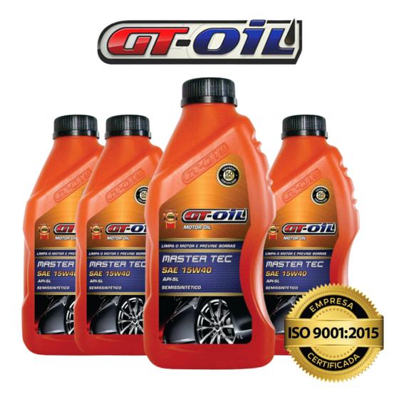 4 litros de óleo GT-OIL 15w40- Semissintético - gt oil - Lubrificantes ...