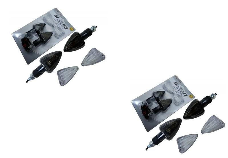 4 Mini Pisca Seta Sinaleira Carbono Scud Modelo Runner Fume Lente Extra ...