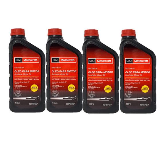 4 Óleo De Motor Motorcraft 5w20 Ford Sintético - Outros Automotivo ...