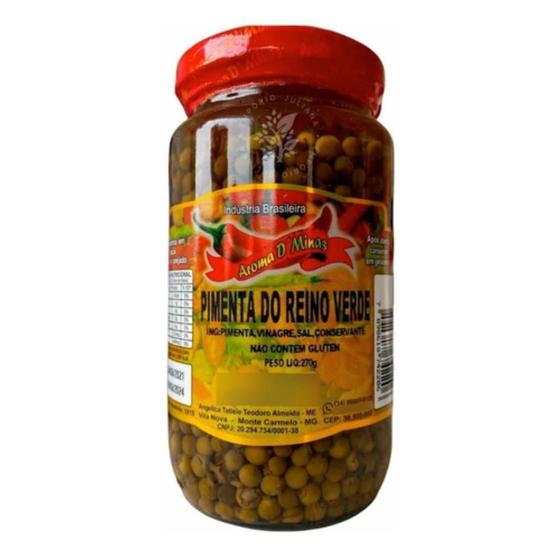 4 Potes De Pimenta Do Reino Verde Em Conserva Pote 170g - Empório ...