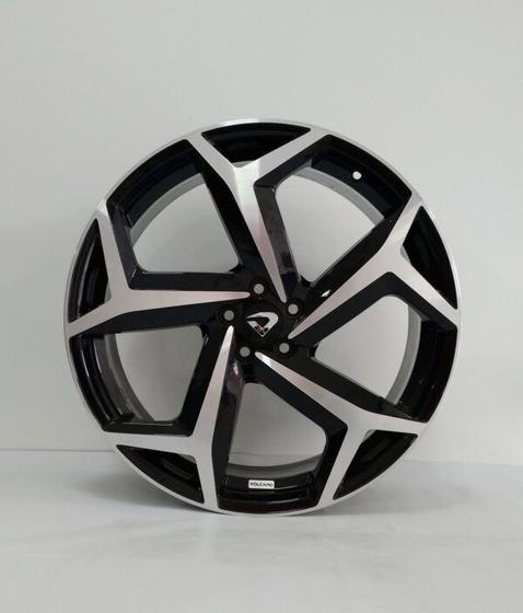 4 Rodas Dasher - Volcano - Aro 20 5x100 Preta Diamantada - Rodas para ...