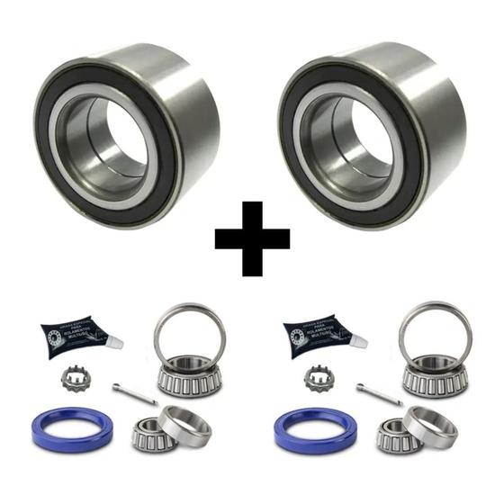 4 Rolamentos Roda Dianteira + Traseira Gol G2 G3 G4 G5 S/abs - Mtf.Irb ...