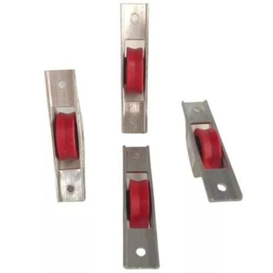 4 Roldana Com Cavalete De Alumínio Para Porta E Janela - ALX - Roldana ...