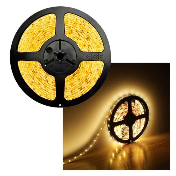 4 Rolos Fita LED SMD 3528 IP65 Branca Fria/Branca Quente Rolo 5 metros ...