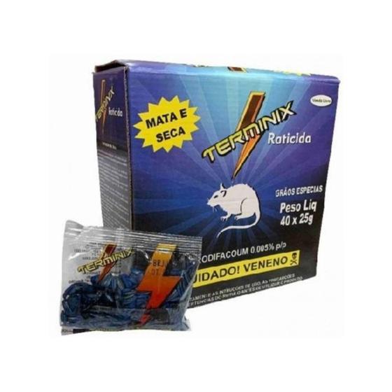 40 Isca Ratos Granulados Terminix 25g - Dexter - Isca Artificial ...