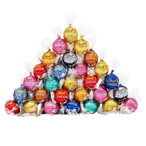 48 Trufas De Chocolate Importado Lindt Sabores Diversos - Bombom ...