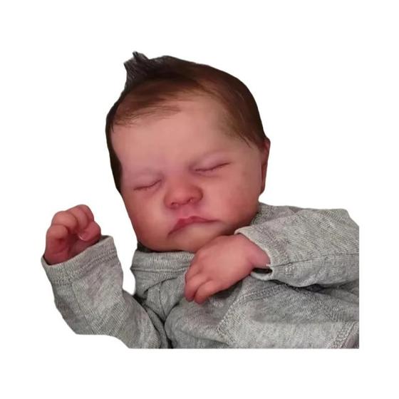 49cm Corpo Inteiro Silicone Vinil Reborn Boneca Levi Bebê Recém-nascido ...