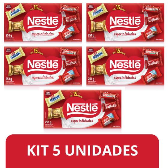 5 Caixas De Bombom Nestle Sortido Chocolate Diversos Pascoa - Bombom ...