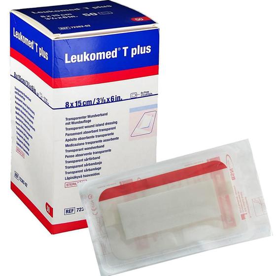 5 Curativos Proteção De Cortes E Feridas Leukomed T Plus 8x15 ...