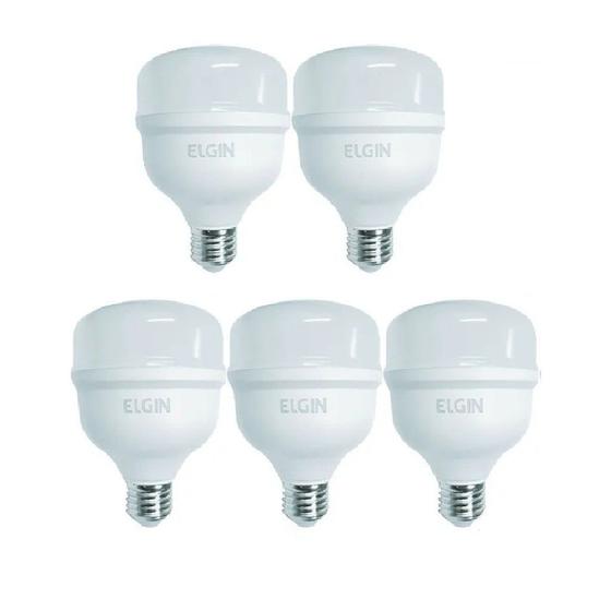 5 Lâmpadas Elgin Bulbo Led 20W, 30W, 40W, 50W Branca 6500K - Lâmpada de LED - Magazine Luiza
