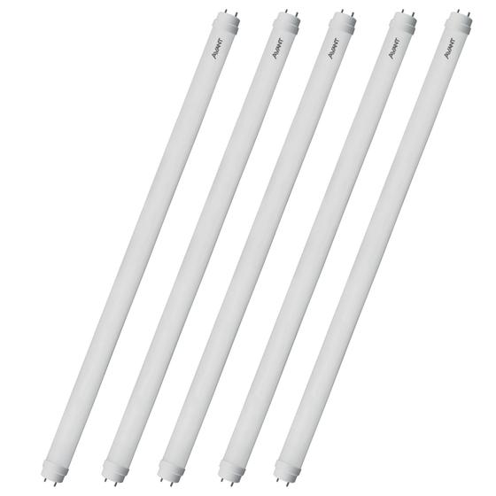 5 Luminária Lâmpada Teto Tubular Led Luz Branca 6500w Bivolt 9w 60cm ...