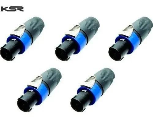5 Plugs Speakon Machos Ksr Pro Tipo Neutrik Sto Angelo 4 Polos - Plug ...