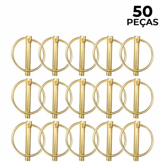 50 Unidades Chaveta Pino Quebra Dedo Trava com Argola 5x50 - TOURO ...