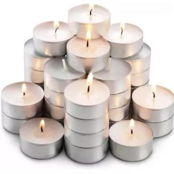 50 Velas Estilo Rechaud velaCom Suporte Luz Em Alumínio - Home Goods ...