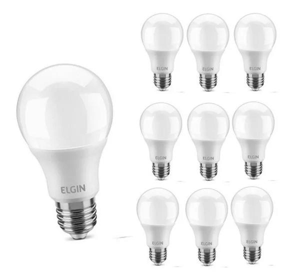 50 x Lâmpadas Led Bulbo 12w Inmetro Bivolt E27 A60 6500K Cor da luz ...