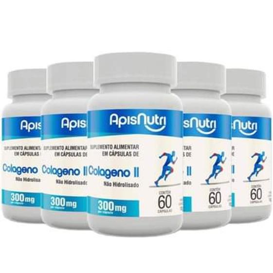 5x Colágeno Tipo 2 Uc2 Não Hidrolisado - V 27/08/23 - 60 Cápsulas 300mg ...