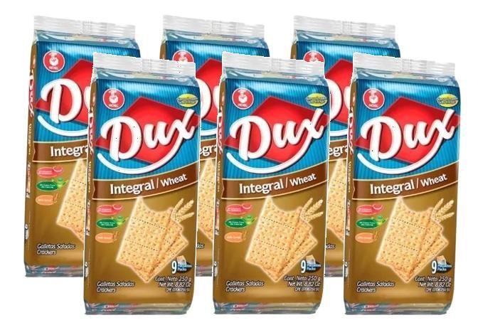 6 Biscoito Colombiano Dux Craker Integral - Fibra Aveia 250g - Biscoito ...