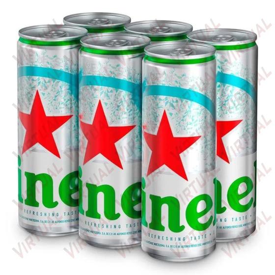 6 Cervejas Premium Heineken Silver Lata 355ml - Cerveja - Magazine Luiza