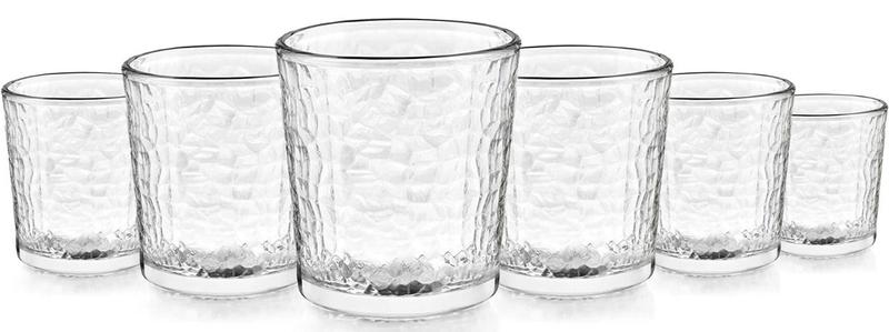 6 Copo Texturizado Para Whisky Conhaque Suco Licor 386ml - CRISA ...