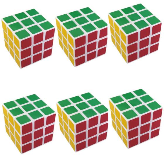 6 Cubo Mágico 3x3x3 Amador Desmontável Colorido 5 Cm - CRB - Cubo ...