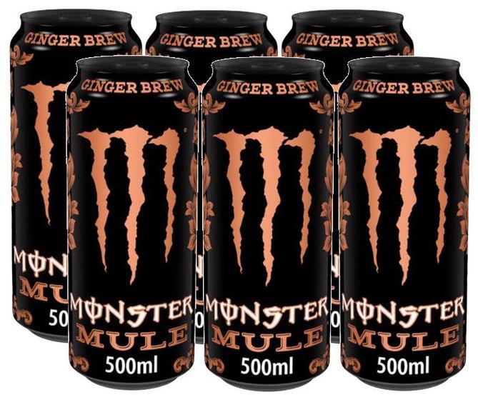 6 Energético Monster Mule Ginger Brew Energy Importado 500ml - Mule ...