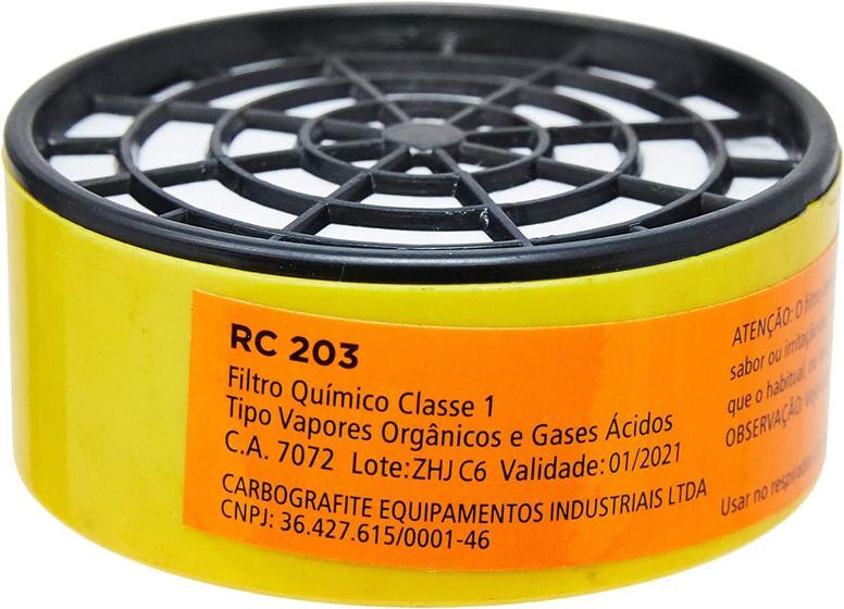 6 filtro rc 203 para respirador cg306 - Carbografite - Carbografite ...