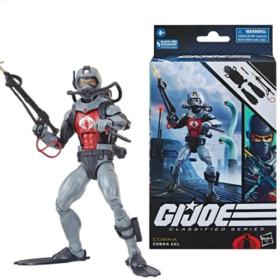 6" GI Joe Classified Series Cobra Eel Scuba Diver Action Figure Modelo ...