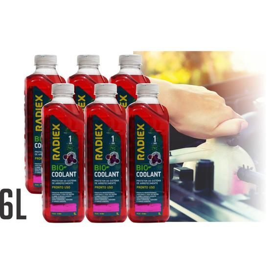 6 Litro Aditivo Radiador Rosa Radiex Pronto Uso, Liquido de ...