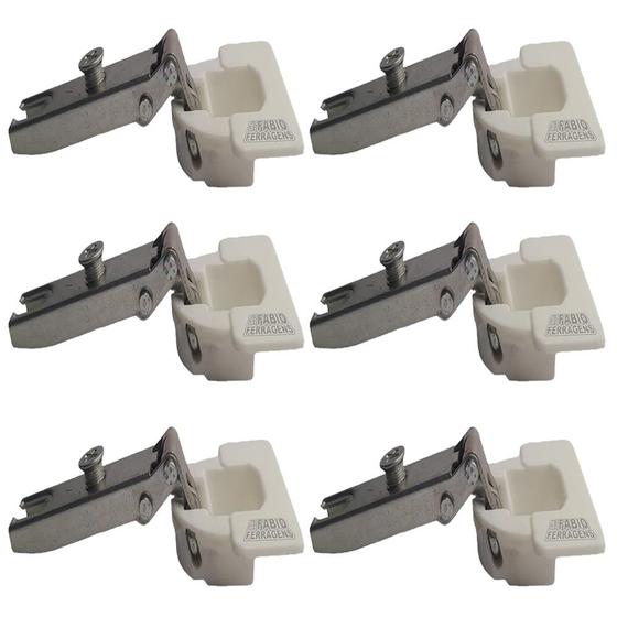 6 Peças - Dobradiça Para Armario De Aço Itatiaia Reta De 26mm ...