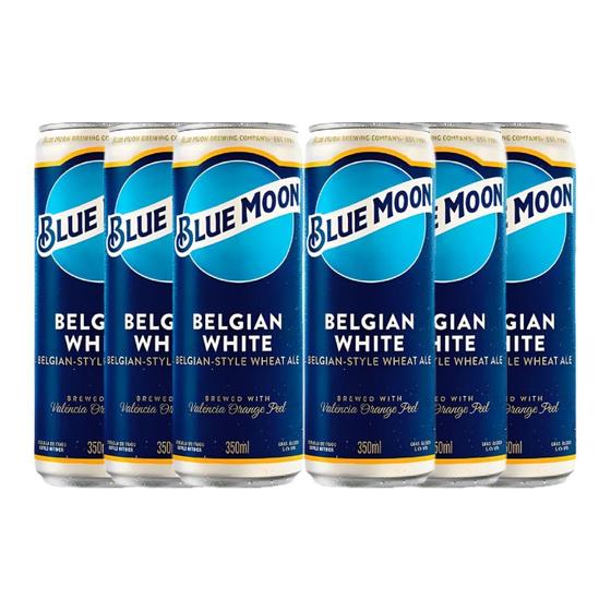 6 Unidades Blue Moon - 350ml - Garrafa - Magazine Luiza