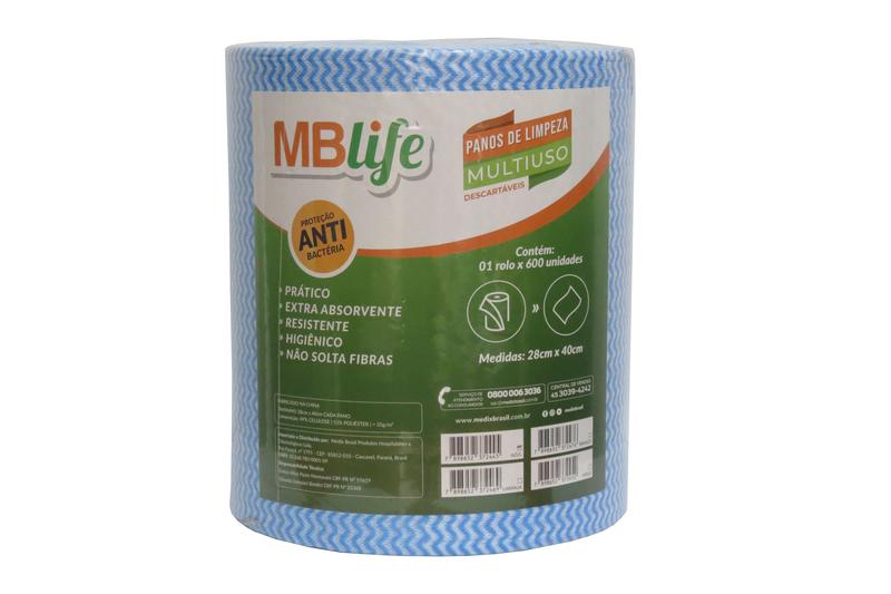 600 Pano Limpeza Multiuso Perflex Luxo Rolo 240m Picotado - MEDIX ...