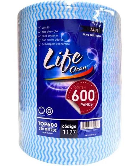 600 Panos Multiuso Limpeza Perfex Perflex Bobina Picot Azul - PANOS DE ...