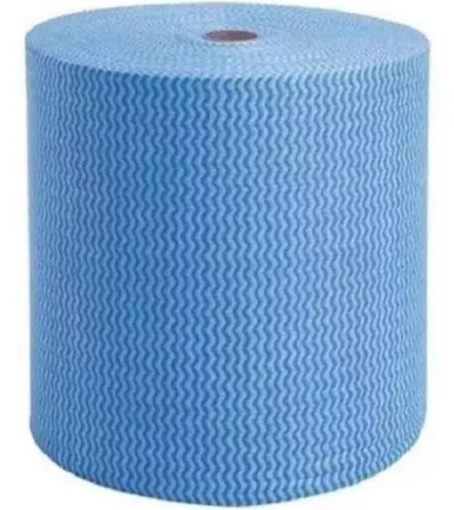 600 Panos Multiuso Tipo Perfex 28x50cm Rolo 300m Limpeza Cor Azul ...