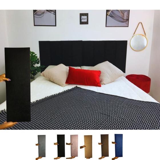 7 Placas Adesivas Modulada Cabeceira Cama Casal Box Quarto - Módulo ...