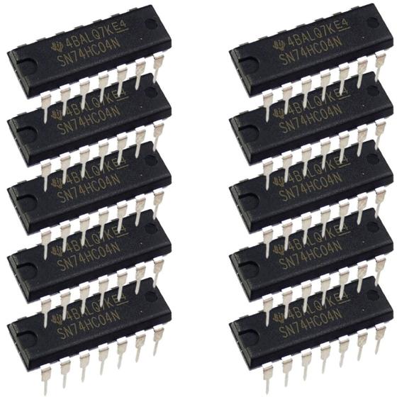 74hc04 Circuito Integrado Porta Not SN74HC04N Para Robótica e Controle ...