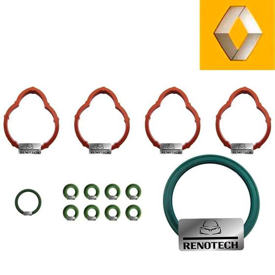 7701471932 - anel de vedação do coletor de admissão - com 4 + corpo ...