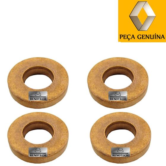 7703062072 - kit com 4 anéis de vedação da base do bico injetor - motor ...