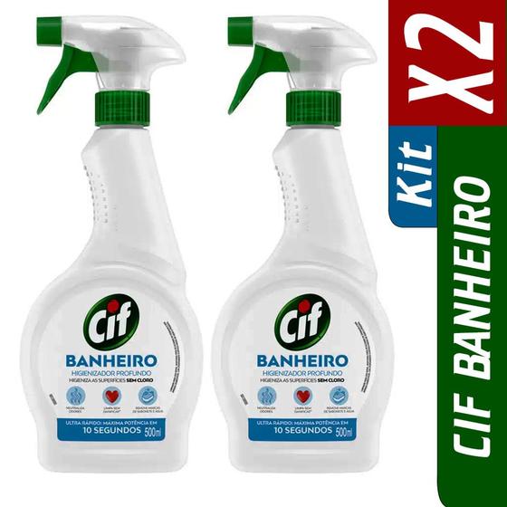 7891150038585 - KIT DE 2 LIMPADOR CIF ULTRADO RAPIDO BANHEIRO SEM CLORO ...