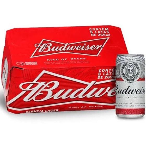 8 Unidades de Budweiser 269ml - Cerveja - Magazine Luiza