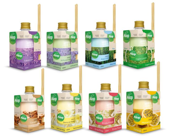 8 Unidades Difusor De Ambiente 250ml Atacado Alop - Difusor de Aroma ...